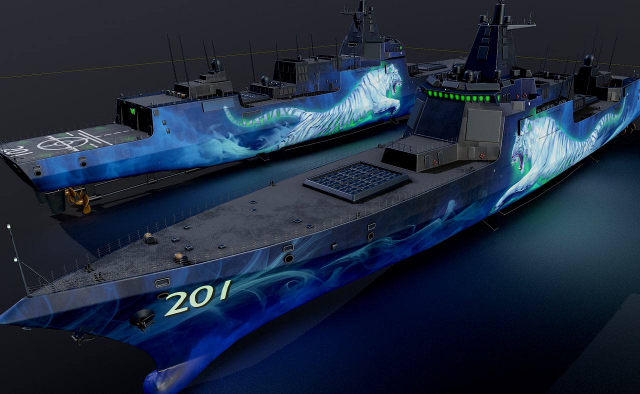 Modern Ship Camouflage