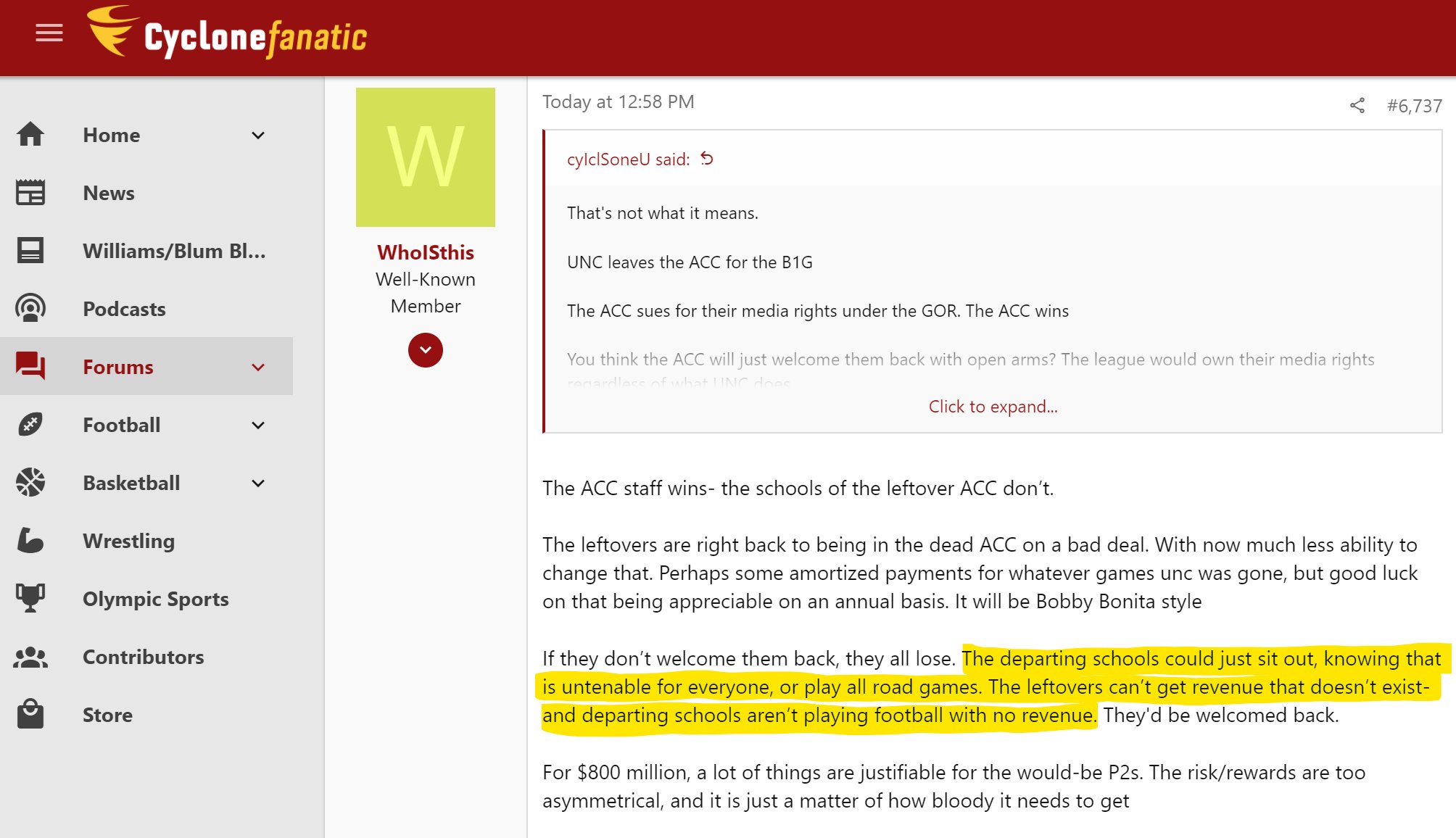 Message Board Geniuses on Twitter: "This #IowaState fan has concocted a brilliant plan for any # ...