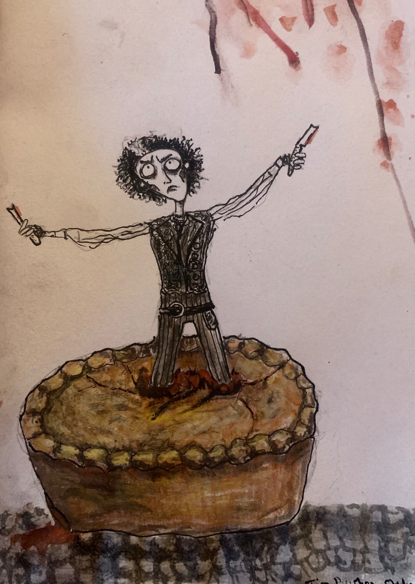 Tim Burton Drawings Sweeney Todd
