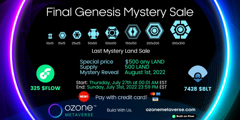 Ozone Metaverse on Twitter: "If you got no LAND on @flow_blockchain now is your chance! https ...
