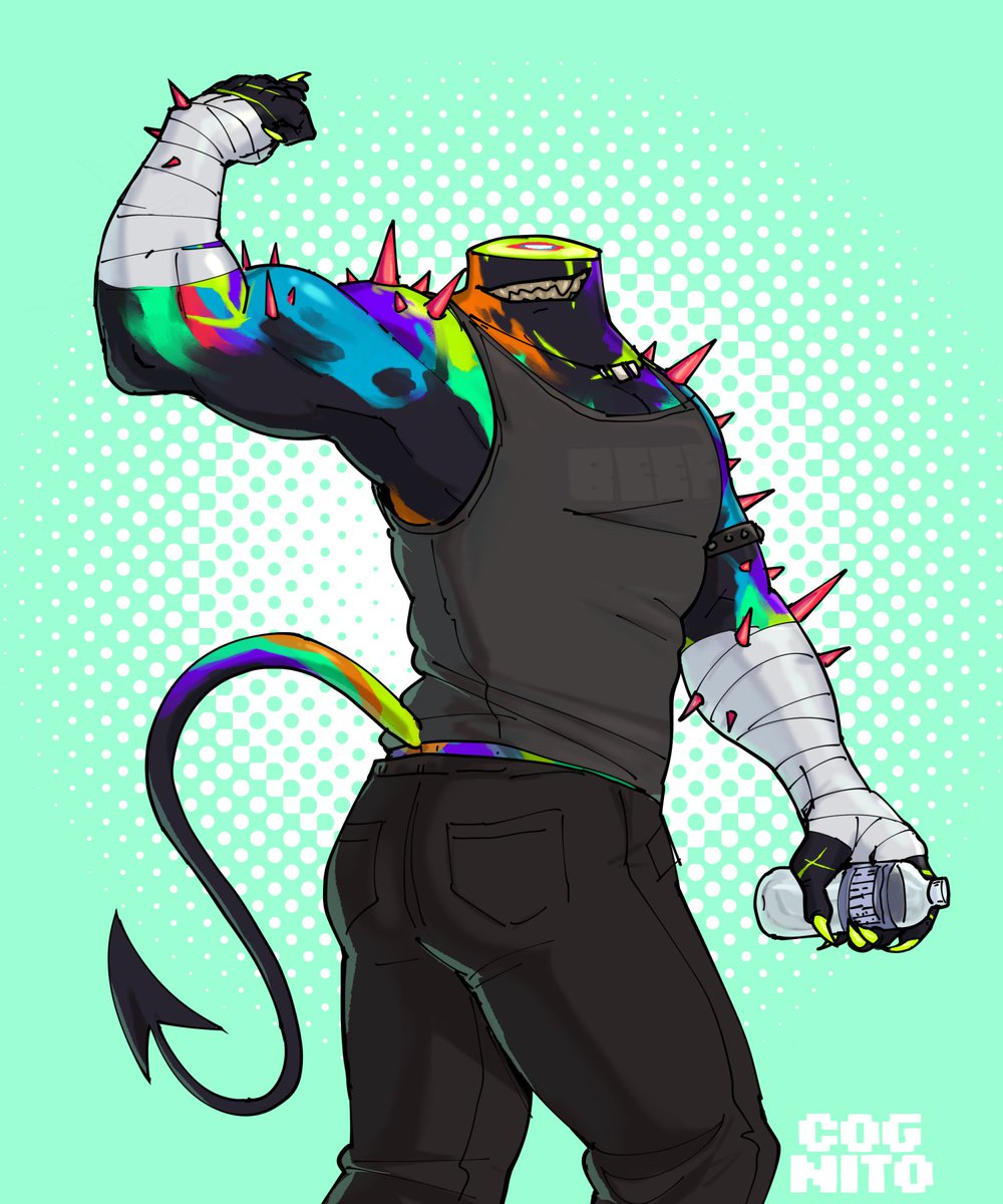 Reuni! on Twitter: "RT @cognitohazard: attack for @Baramonsters!! obsessed with this guy's colors"