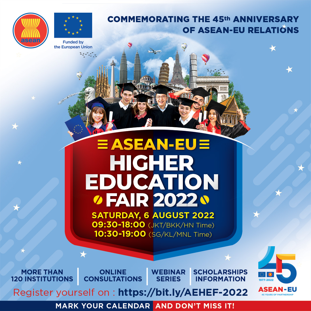 EU in ASEAN on Twitter: "Join ASEAN - EU 2022 Higher Education Fair 2022! Over 100 higher ...