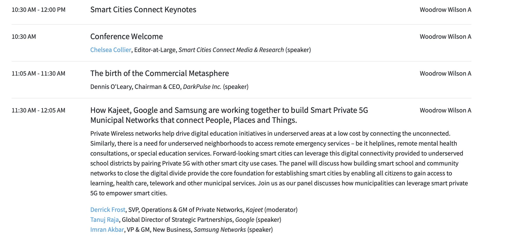 DarkPulse on Twitter: "Opening Keynote with our CEO @DennisMOLeary at @smartcityc - We will ...