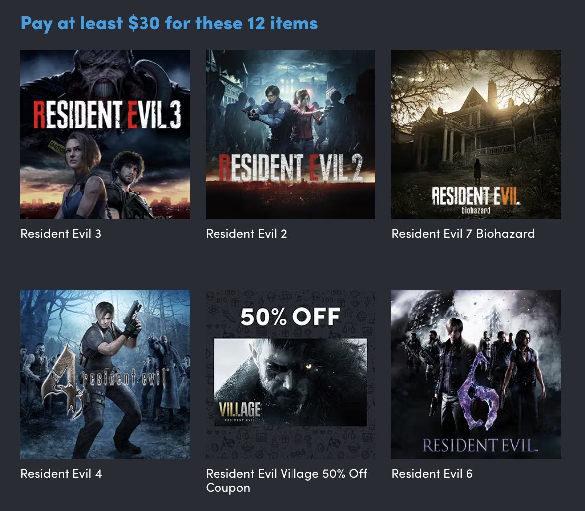 Nintendeal on Twitter: "Killer Resident Evil PC Humble Bundle https://t.co/AKWyA2RwRQ #ad Bundle ...