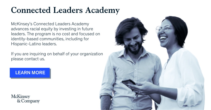 McKinsey & Company on Twitter: "Connected Leaders Academy equips future leaders with a peer ...