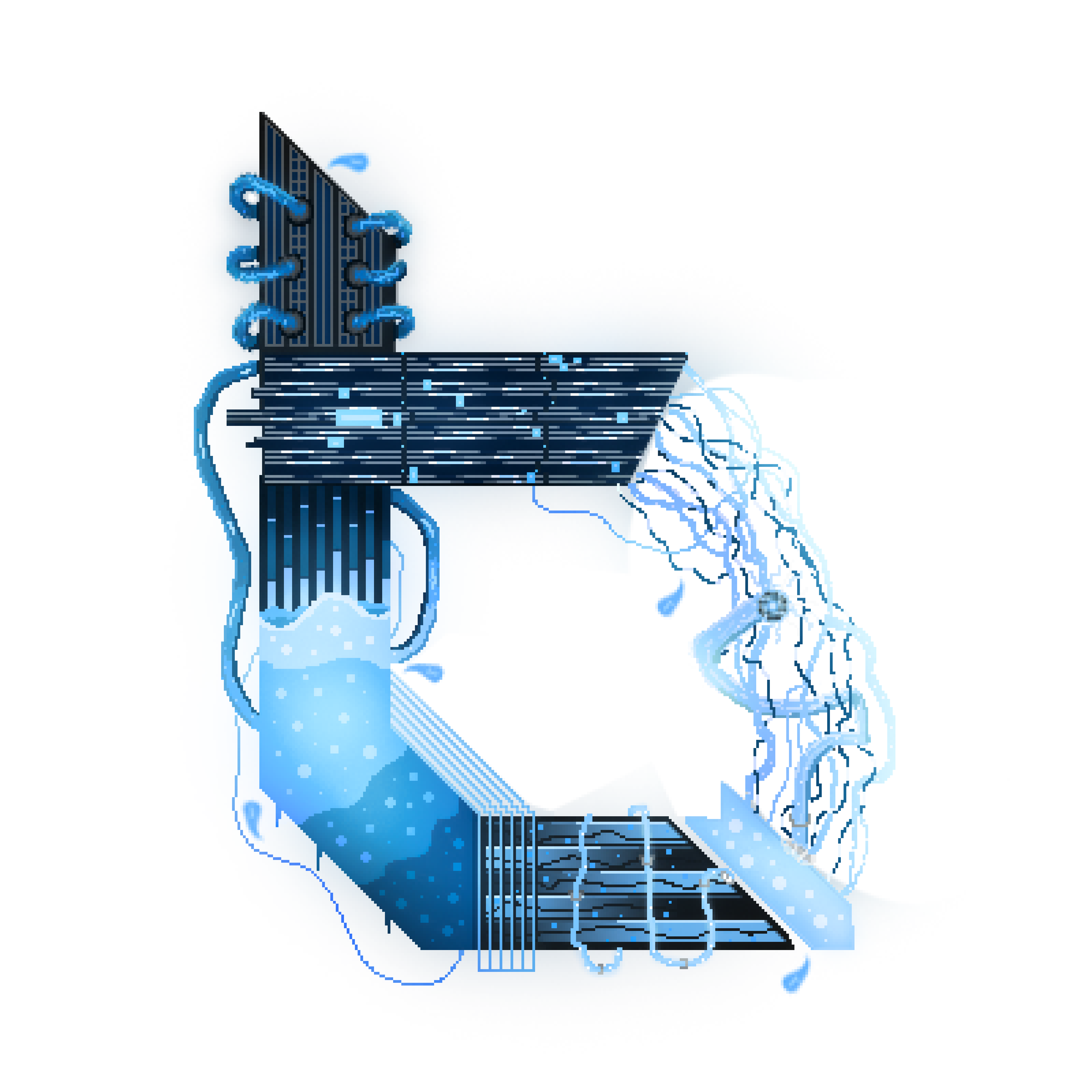 Instinct on Twitter: "My first Pixel Art ever!! Mechanical Style Pixel ...