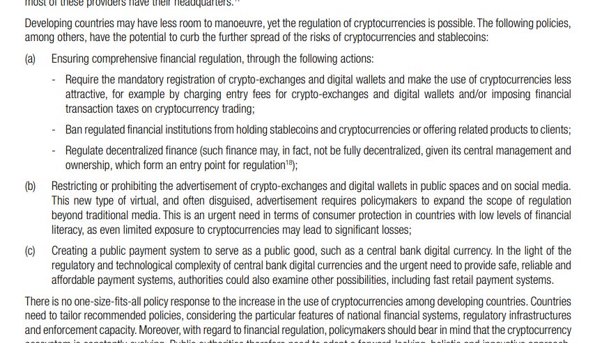 The UN officially recommends restricting cryptocurrency and providing a ...