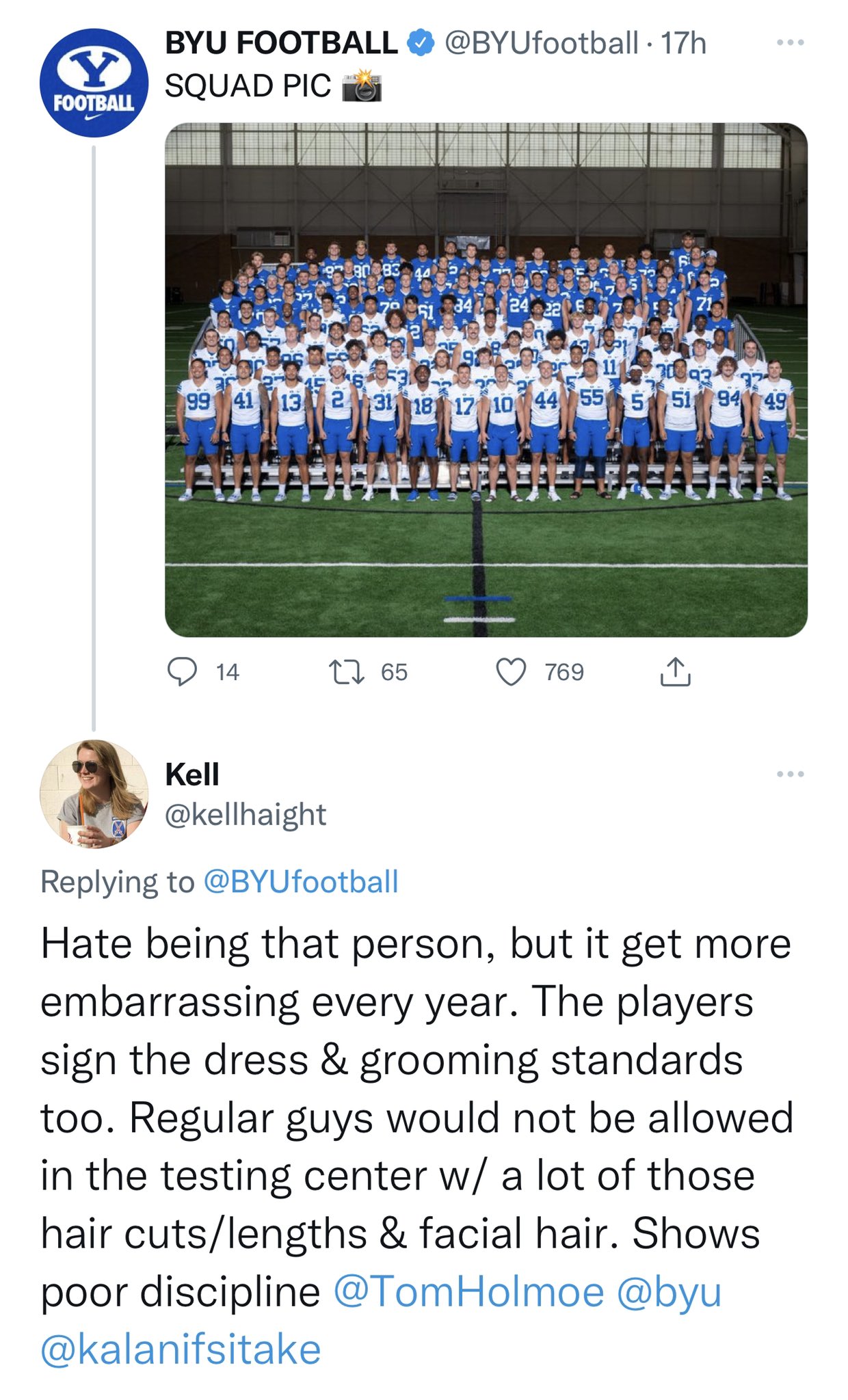 Message Board Geniuses on Twitter: "#BYU fan is upset with their players’ poor discipline. https ...
