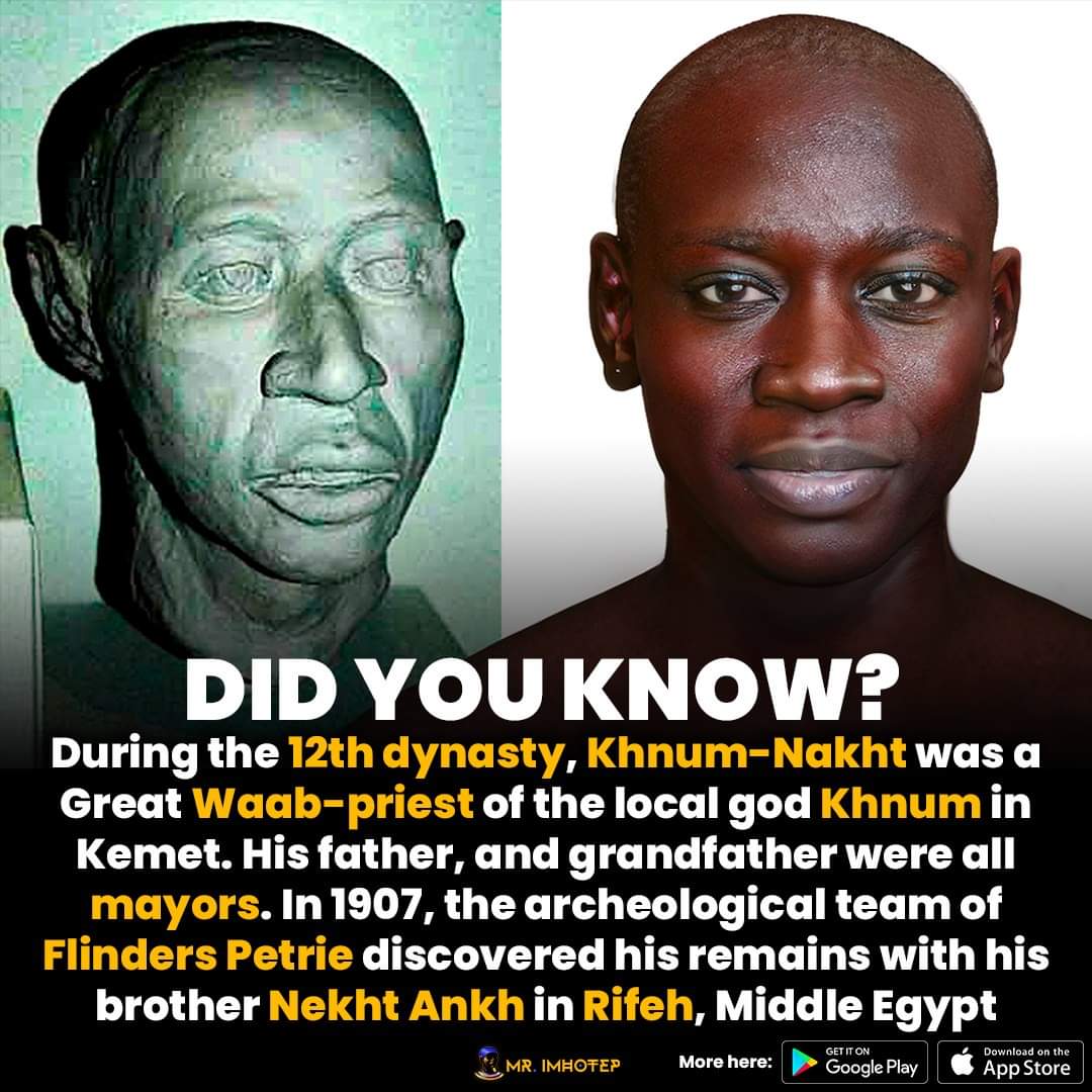 Mr. Imhotep on Twitter: "Archaeologists called him the "negroid brother" and claimed that he was ...