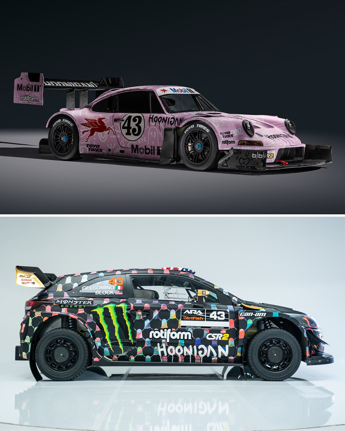 Monster Energy Rally Cars