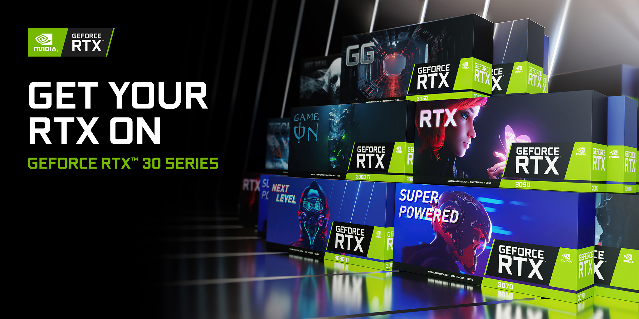 NVIDIA GeForce JP on Twitter: "RTX ON を手に入れよう ! 💪 「GeForce RTX 30 シリーズ」を搭載して、究極のゲーミングを体験しよう。 レイ ...