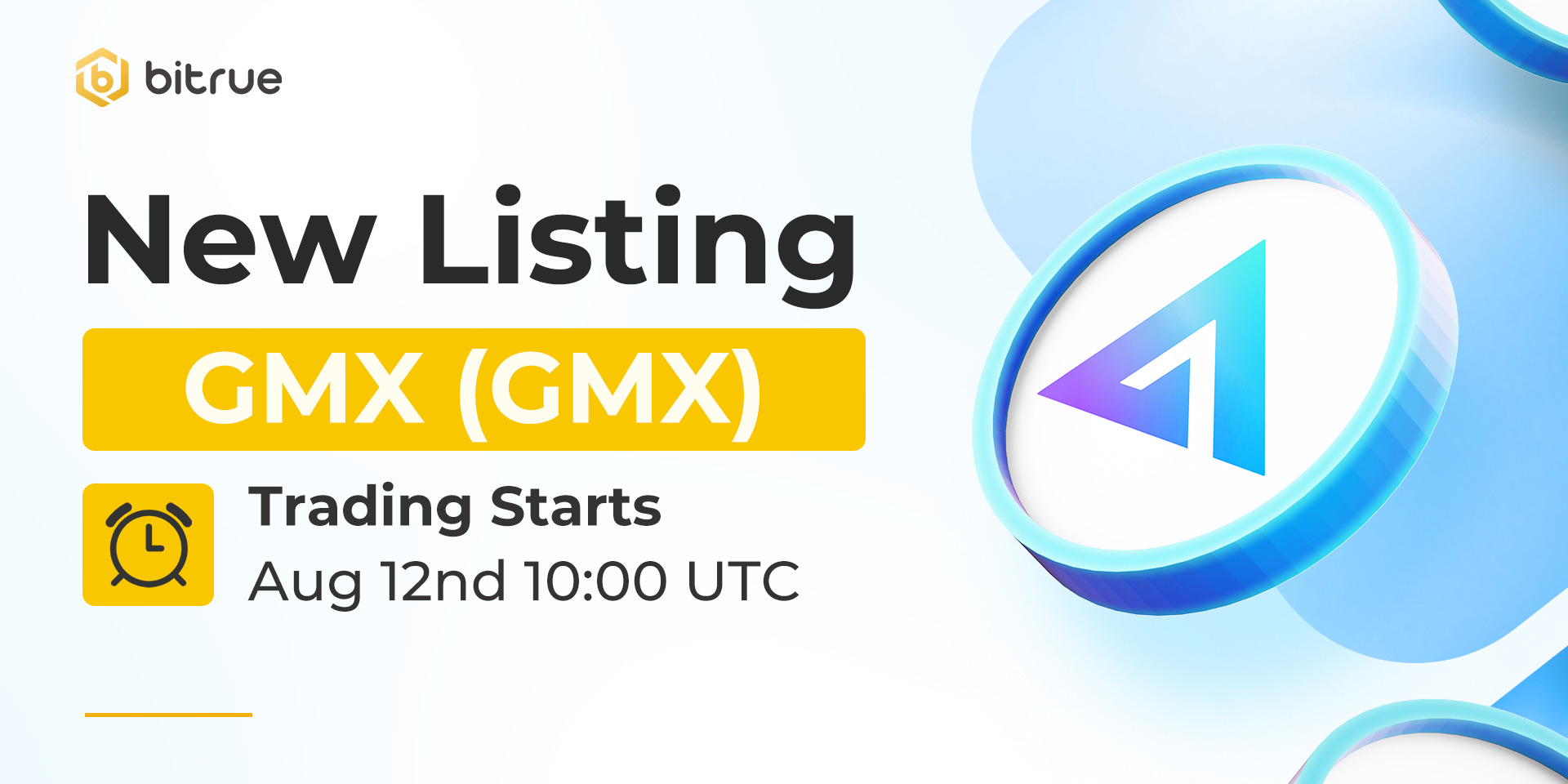 Bitrue on Twitter: "#GMX $GMX is coming to Bitrue spot trading. @GMX_IO - Deposits are open ...