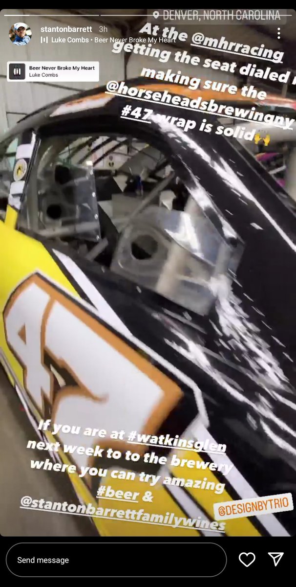 Stanton Barrett in the MHR 47 for next Saturday's Xfinity race at ...
