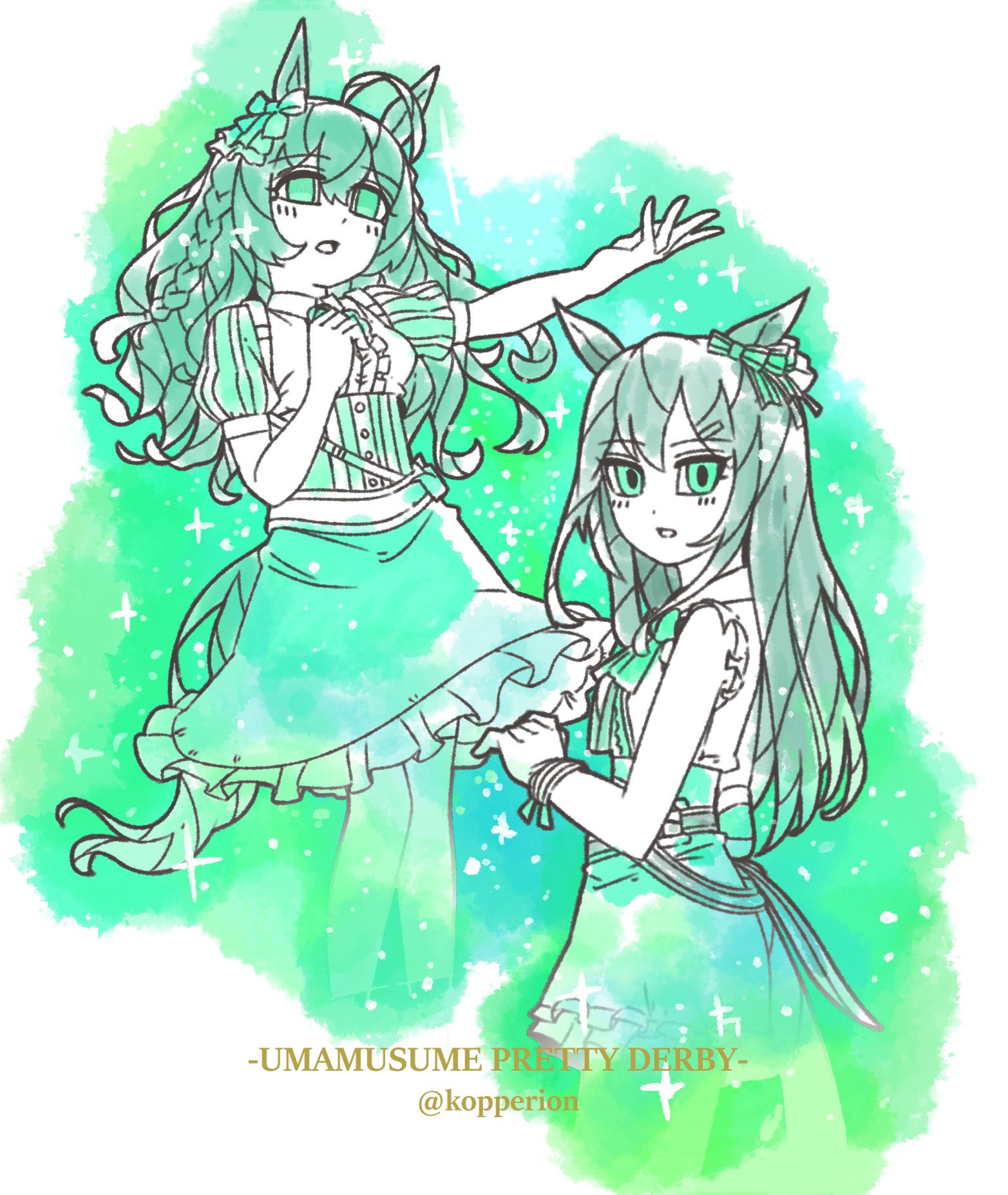 KOPPERION on Twitter: "めじろ #ウマ娘プリティーダービー #メジロブライト #メジロドーベル https://t.co/fpZ6FlW8oV" / Twitter