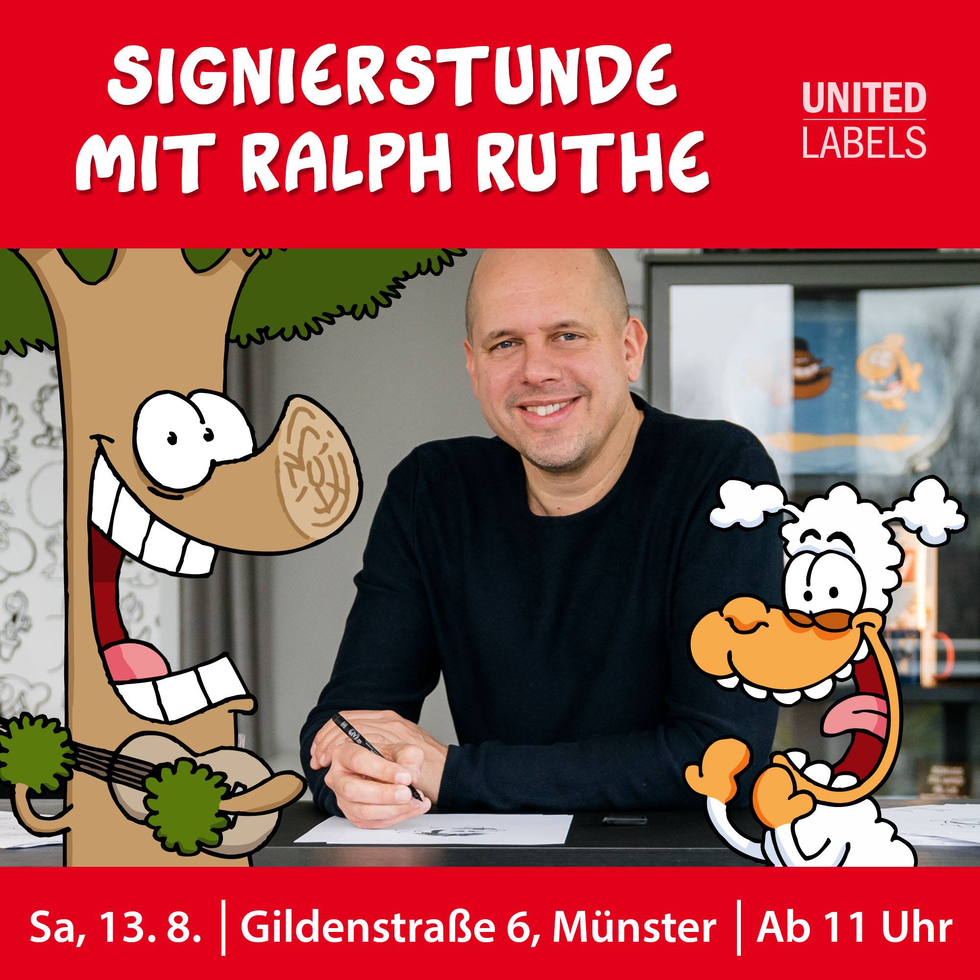 Ralph Ruthe on Twitter: "MORGEN isses soweit: Am Samstag, 13. 8., sitze ich in den ...