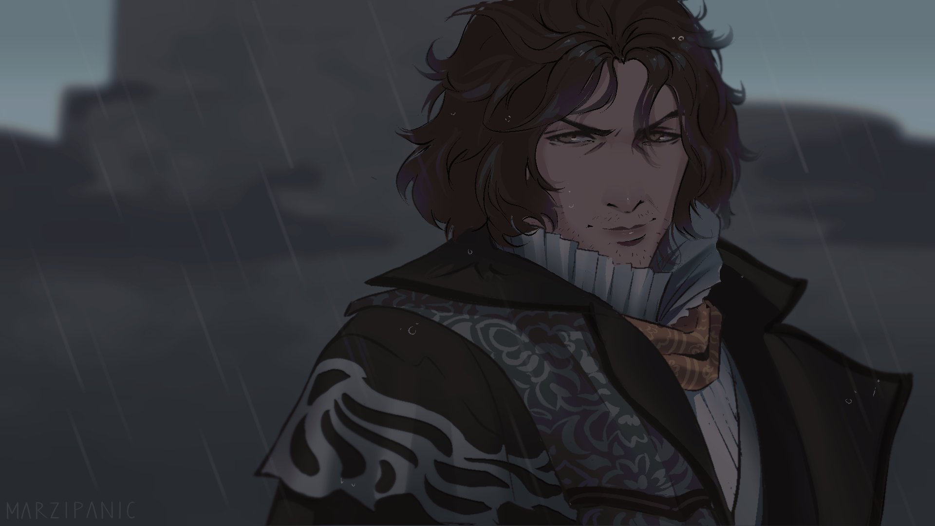 marzipanic art 💙💛 on Twitter: "#FFXV #Ardyn https://t.co/ofCg3xauI6" / Twitter