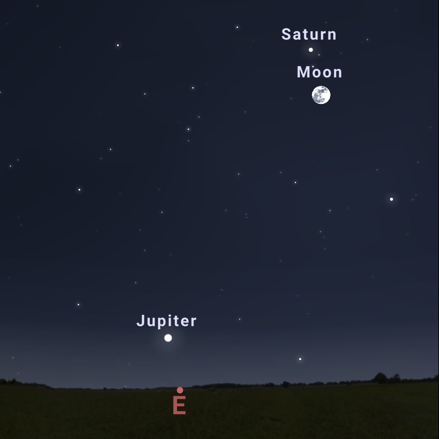Moon Viewing Jupiter Tonight