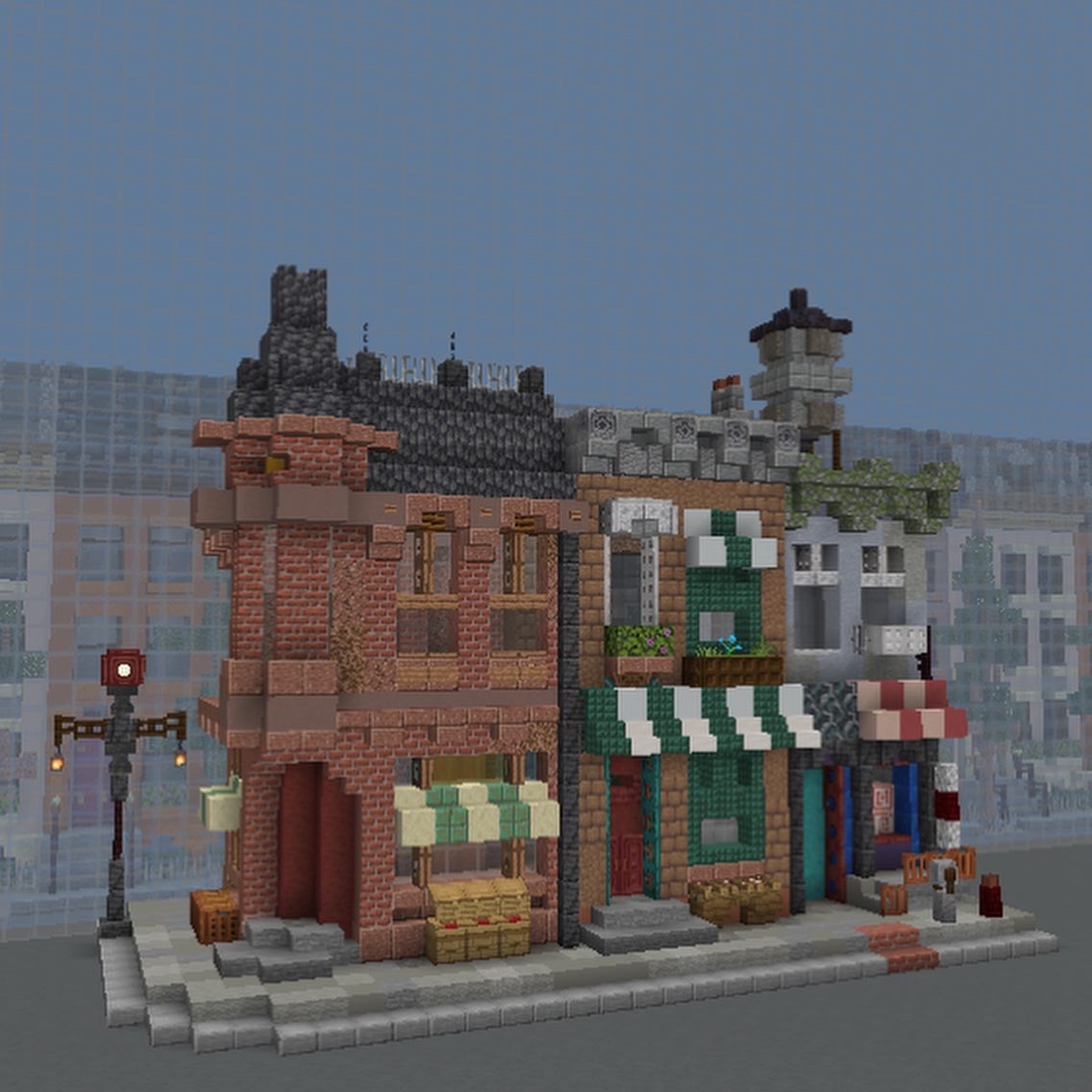 Minecraft Suburban Town