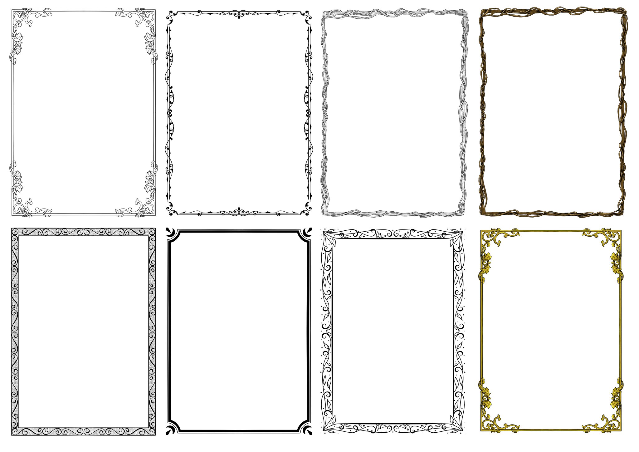 Page Border Designs Corel Draw