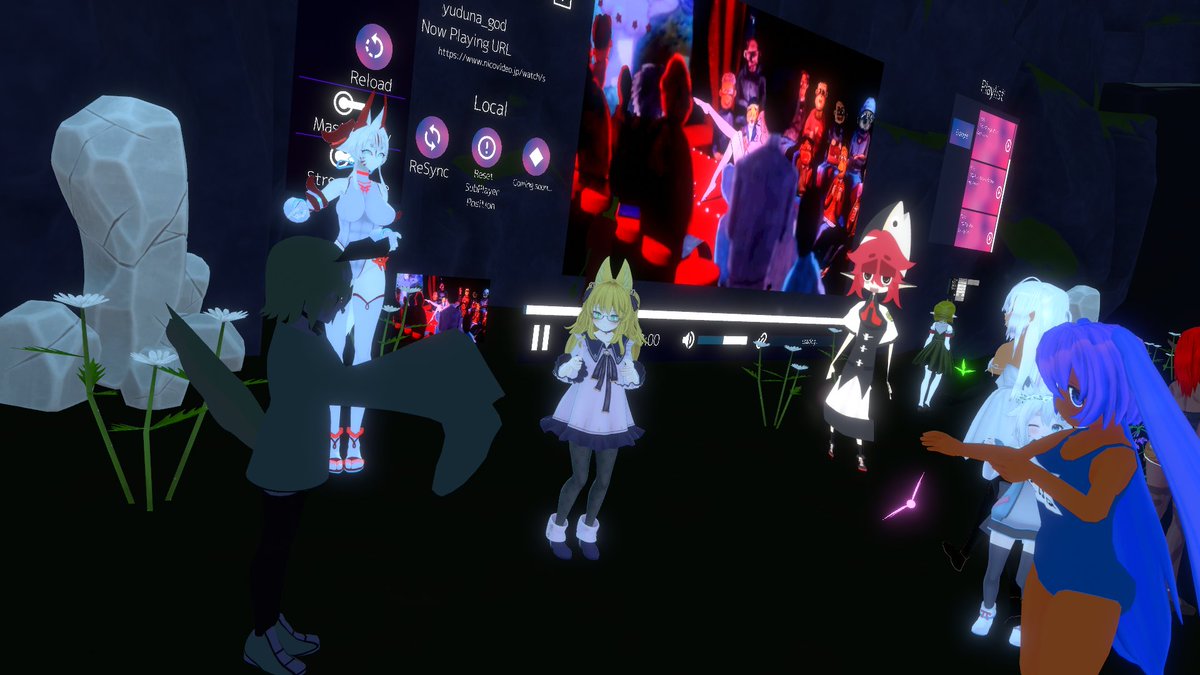 HAN_nokohan on Twitter: "今日の #VRChat マシチル祭りだ！ お誘いしたらわんさか来て頂けました。すぱげりぃと愉快な仲間たちも参戦。感謝感激雨霰です！"