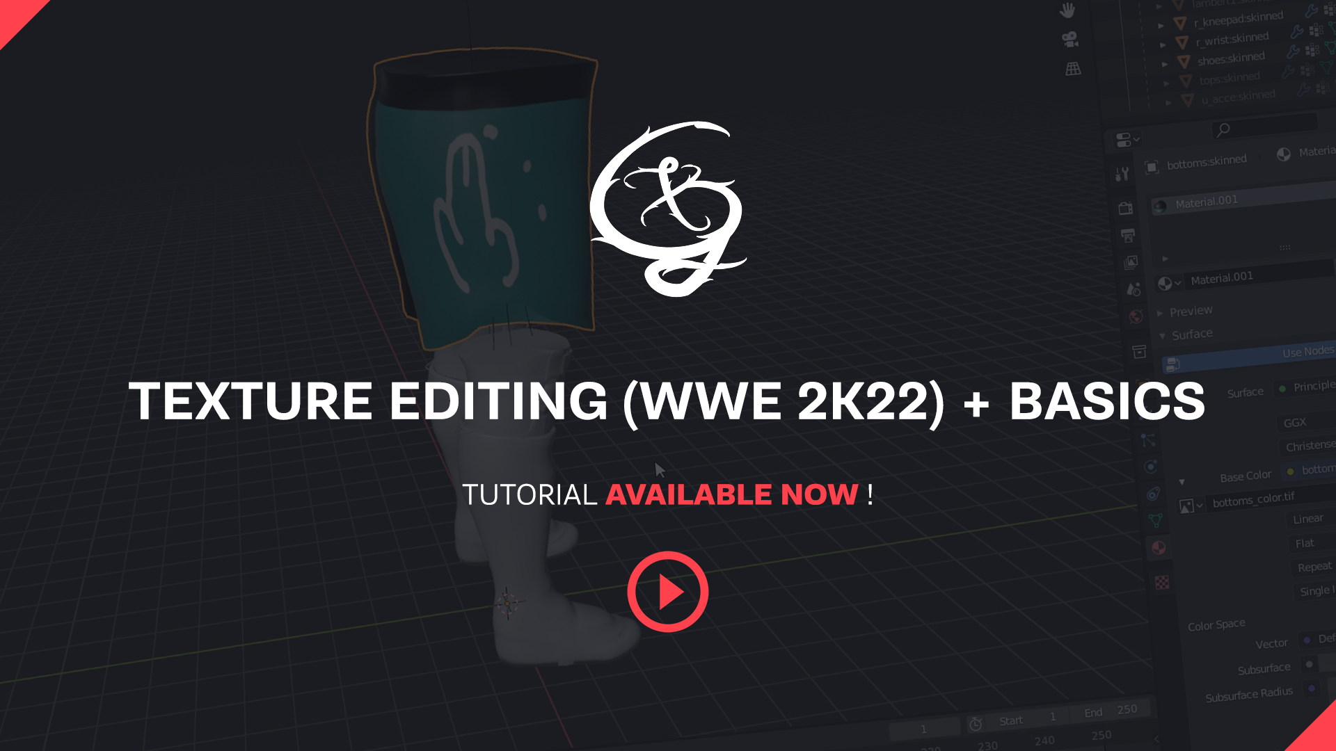 Tyler Black on Twitter: "RT @dotGrix: 𝗩𝗜𝗗𝗘𝗢 𝗧𝗨𝗧𝗢𝗥𝗜𝗔𝗟 𝗥𝗘𝗟𝗘𝗔𝗦𝗘: TEXTURE EDITING + BASICS (WWE 2K22 ...