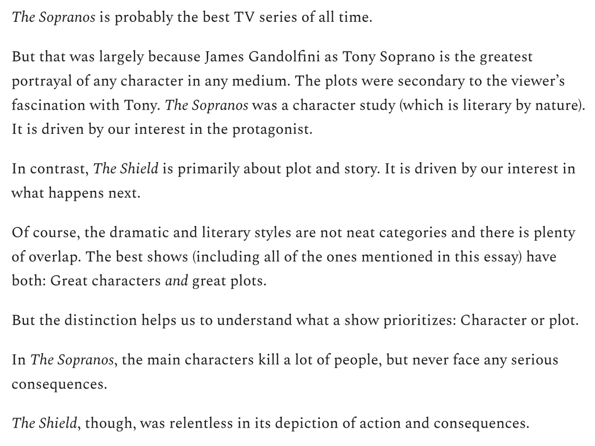 One of the more subtle evolutions. In season 1 Meadow clearly doesn’t ...