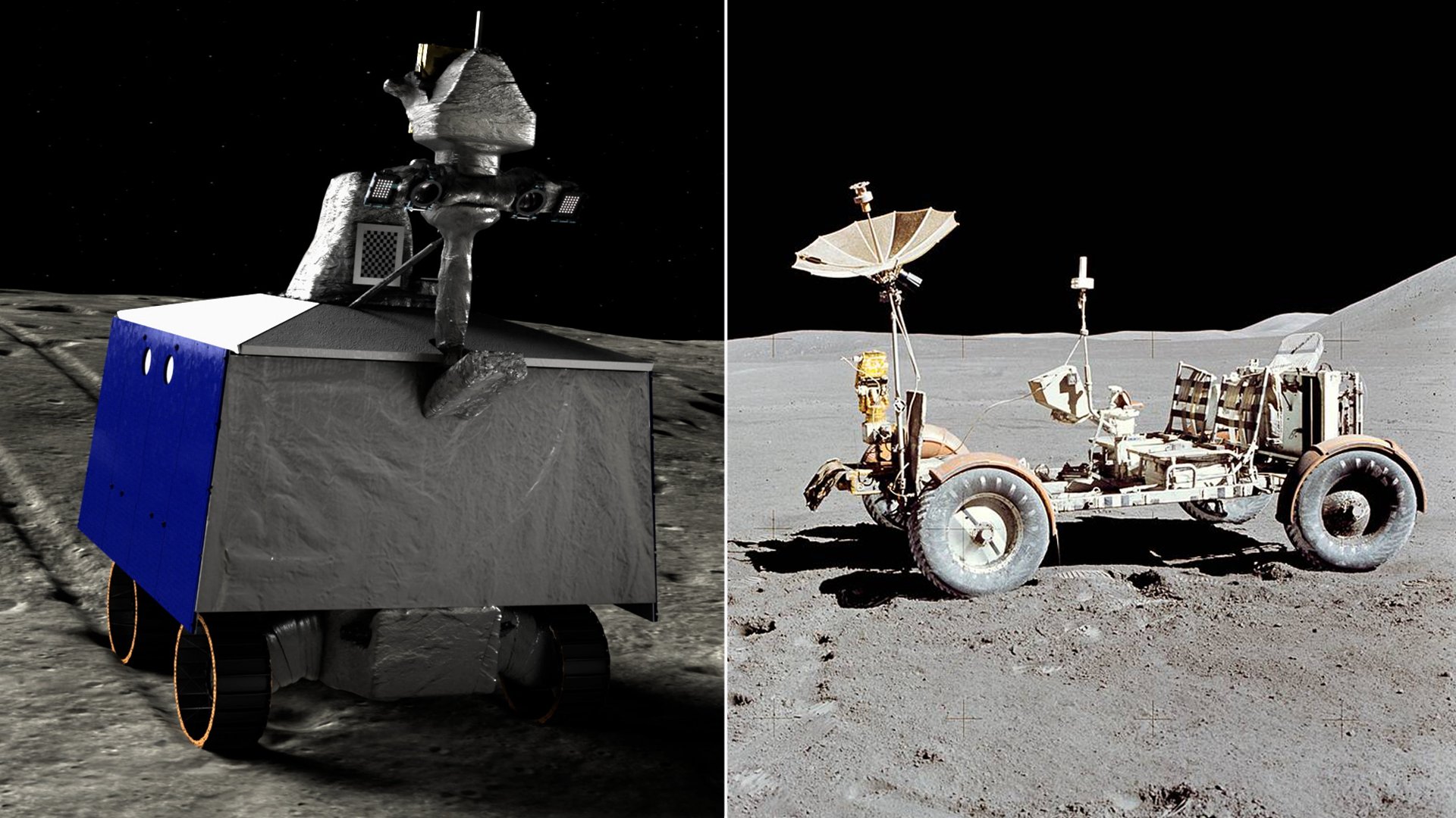 Moon Rover Left On Moon
