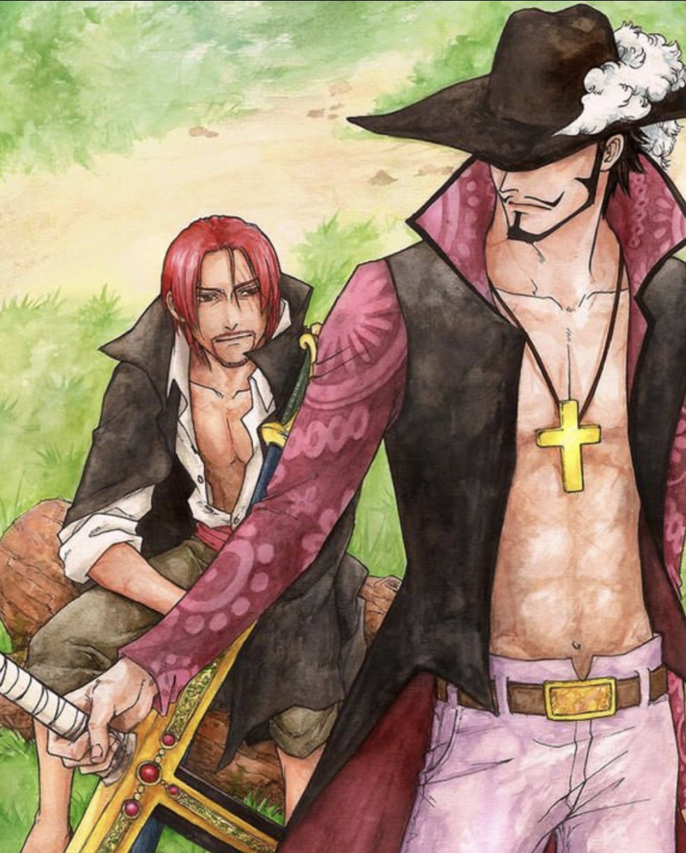 One Piece Shanks And Mihawk