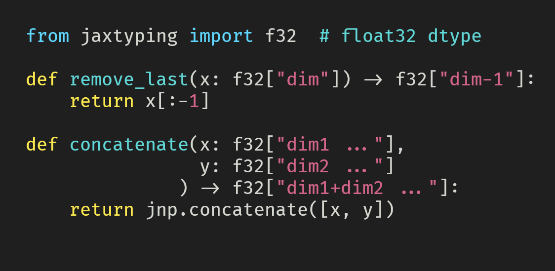 Patrick Kidger (fosstodon.org/@PatrickKidger) on Twitter: ""jaxtyping" is an amazing way to ...