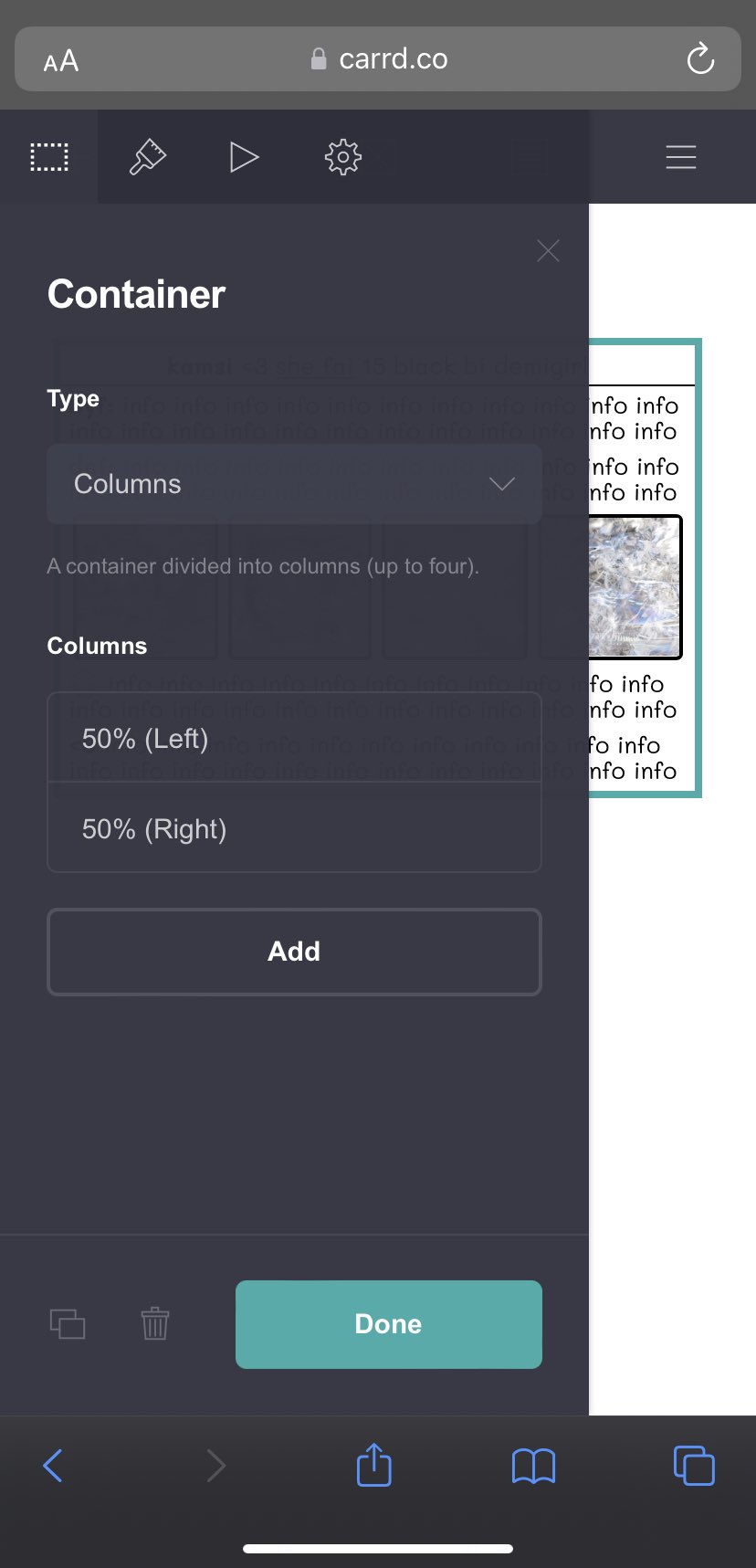 carrd helper on Twitter: "container https://t.co/3qAuSCj5gf" / Twitter