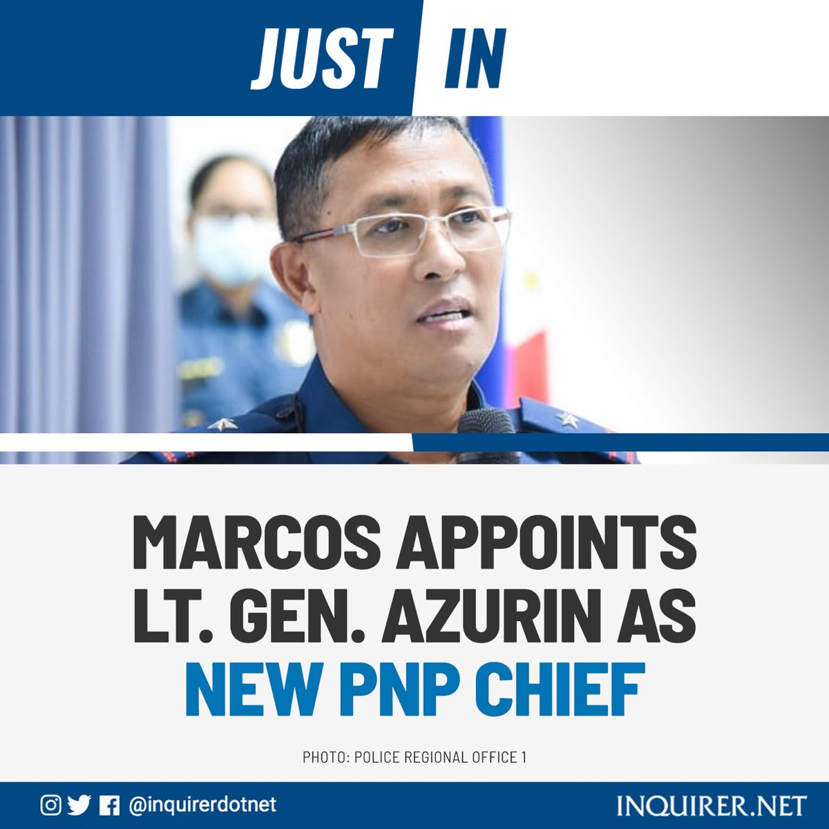 JUST IN: President Ferdinand Marcos Jr. appoints Lt. Gen. Rodolfo ...