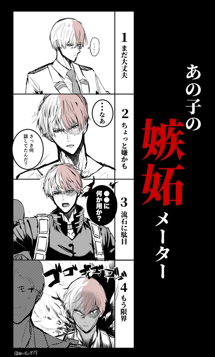 「🍰くんの嫉.妬メーター #hrakプラス テンプレお借りしました!楽しかった! 」mofu@原稿の漫画