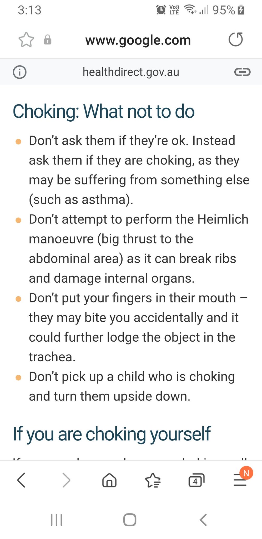 Not Angka Lagu Free Heimlich Maneuver Poster Printable Free First Aid