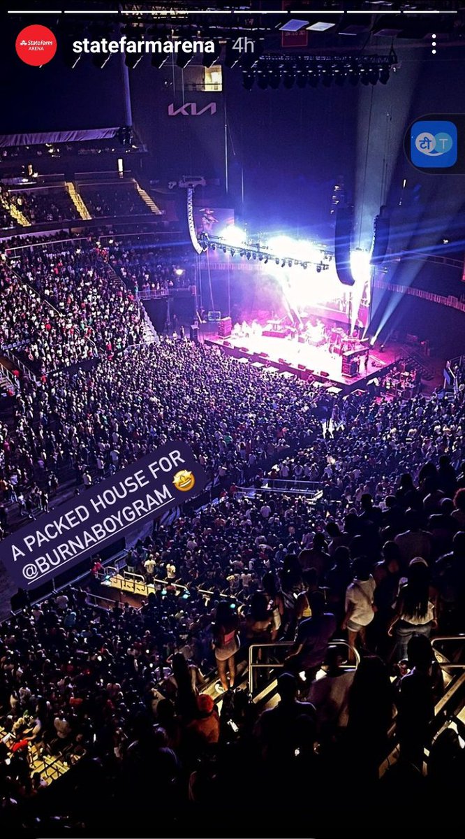 Burna Boy has sold out 21,000 capacity State Farm Arena in USA, 20,789 ...