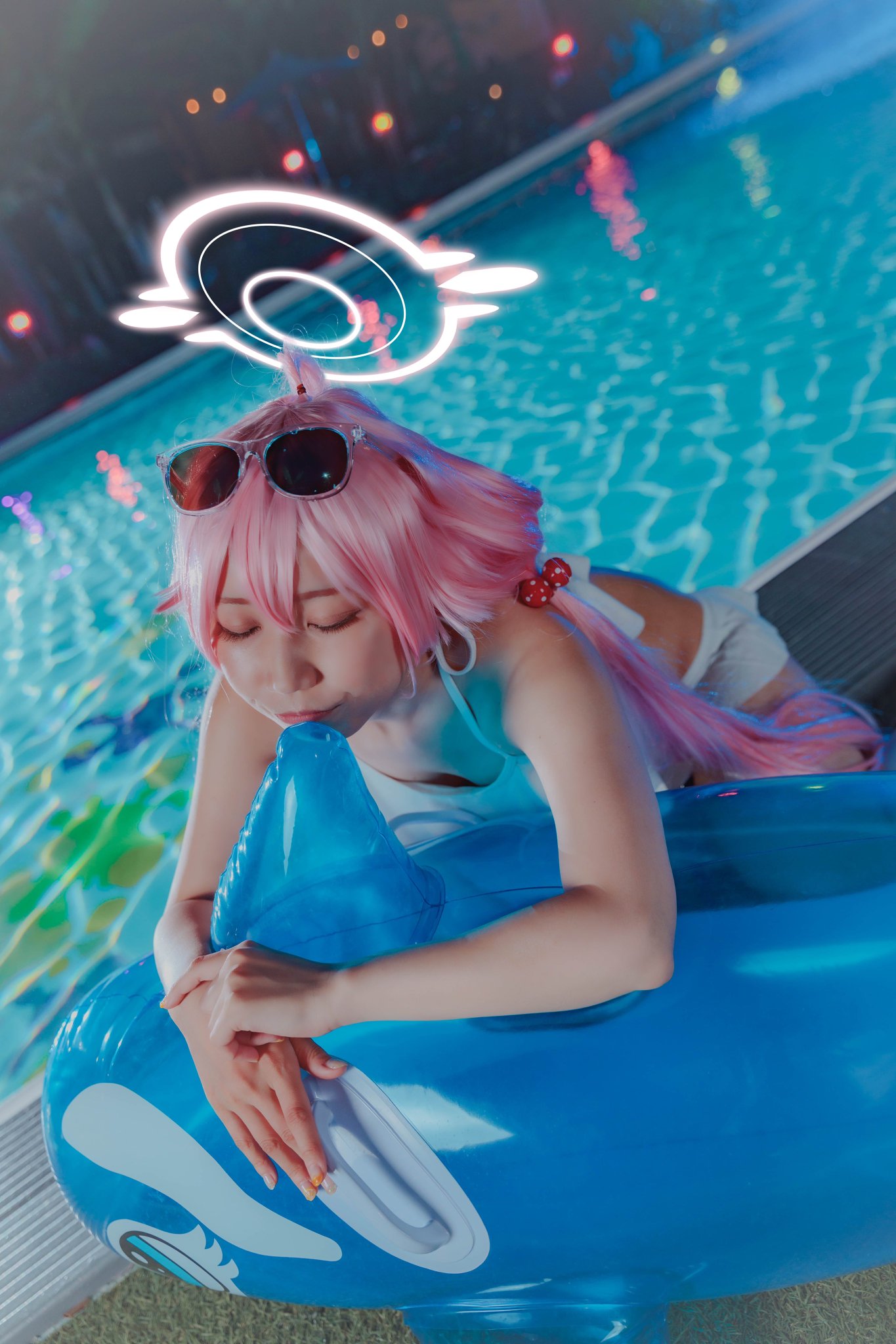 こなつ先生🍎🥛 On Twitter ⚠︎コスプレ うへ〜 おじさんちょっと休んでいい? Cosplay Bluearchive