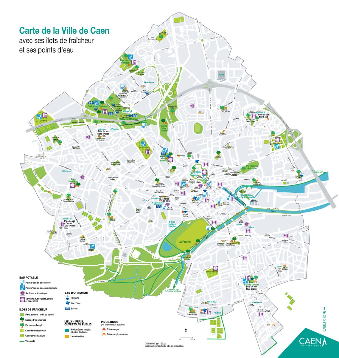 Ville De Caen On Twitter ☀️💦 Vous Cherchez Un Endroit Frais En