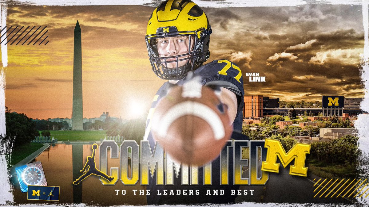 2023 4* OT Evan Link commits to Michigan : r/CFB