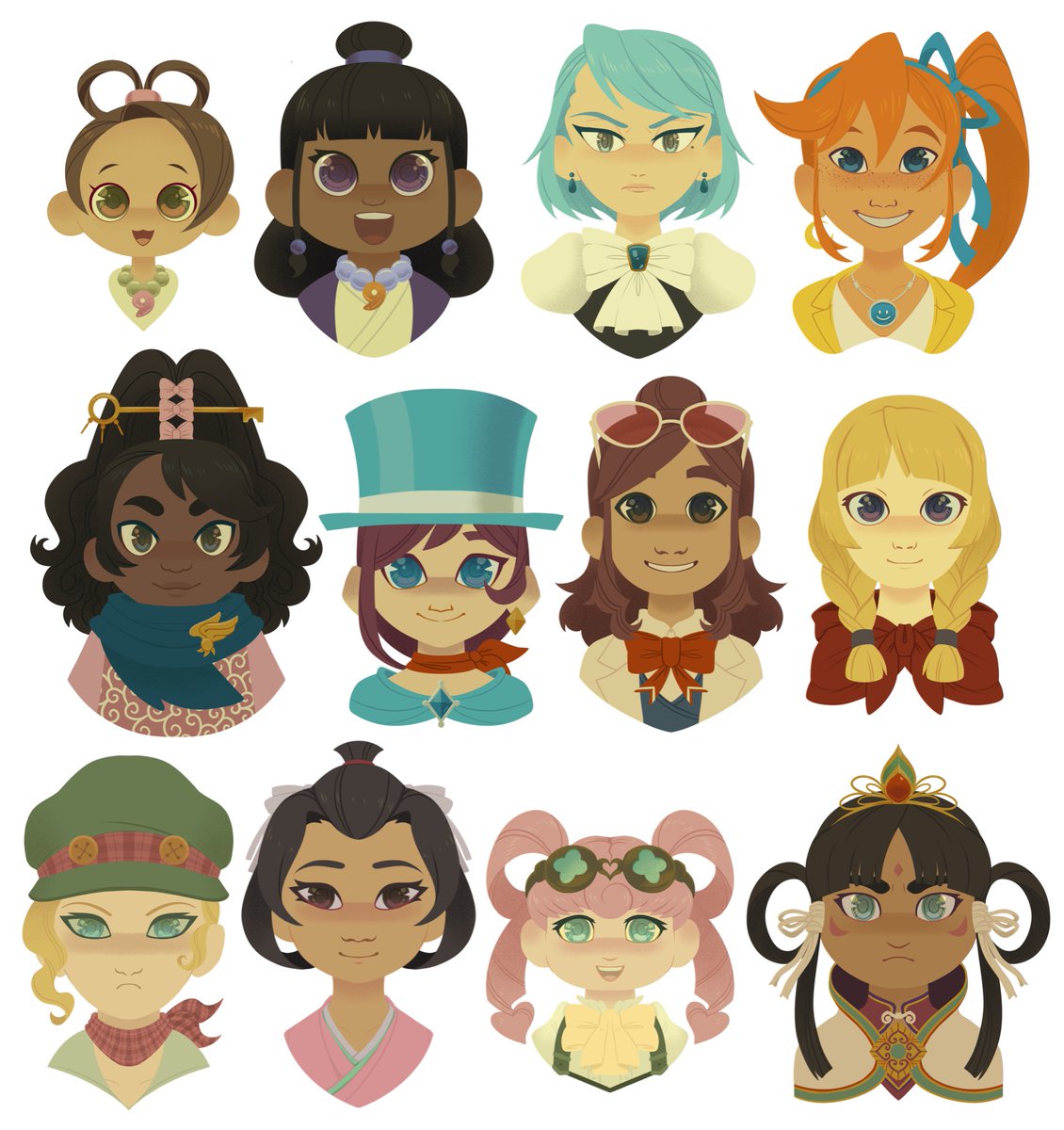 「Assistant girls! Might make these into s」|zoe jay | 🟠🍕 GRUB LIFEのイラスト