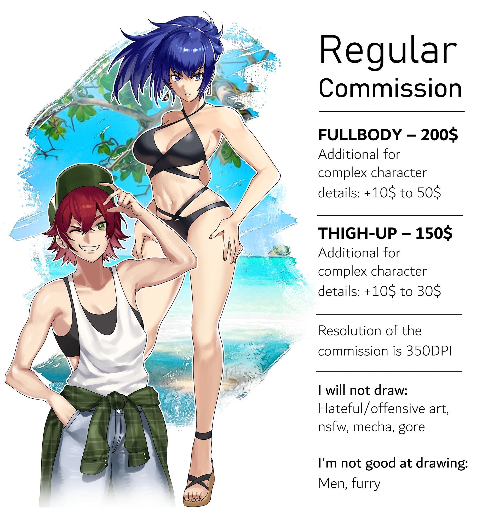 Hanny 🤍💛 (comm closed!) on Twitter: "[COMMISSION INFO] Updated commission sheet, i hope you're ...