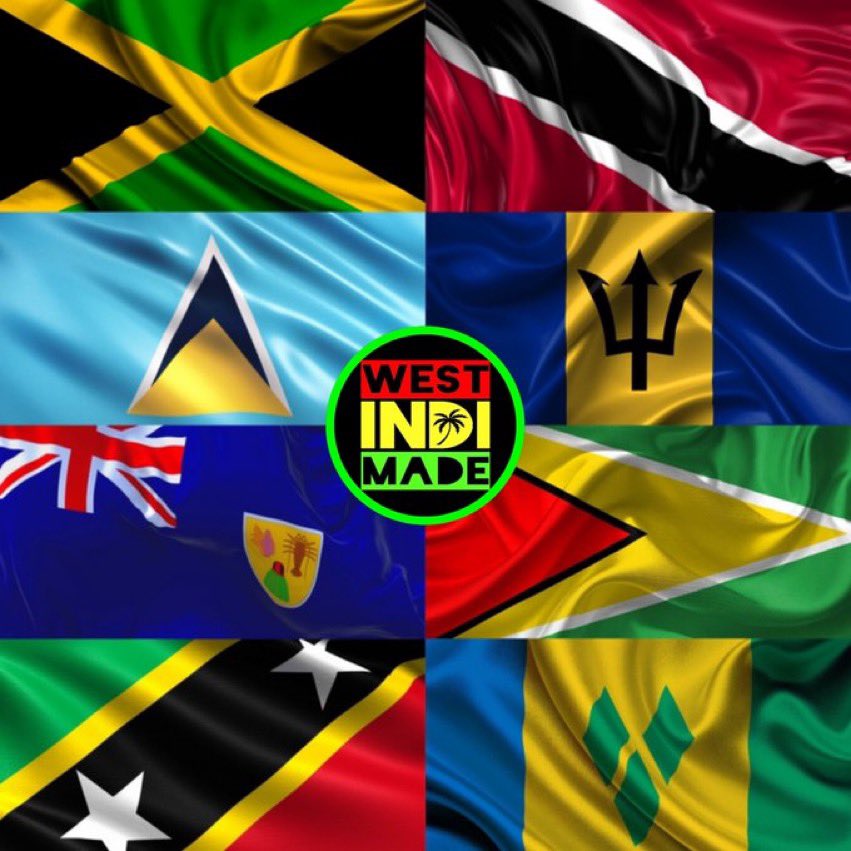 Caribbean Flags Collage
