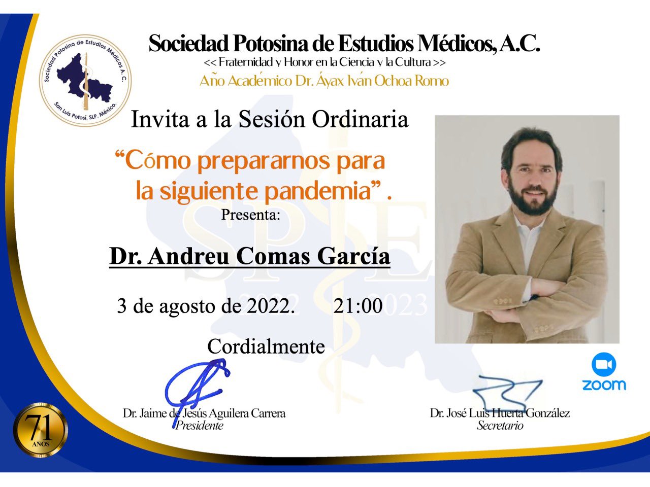 Sociedad Mexicana de Salud Pública on Twitter: "La @SaludPublicaSLP te invita a su Sesión ...