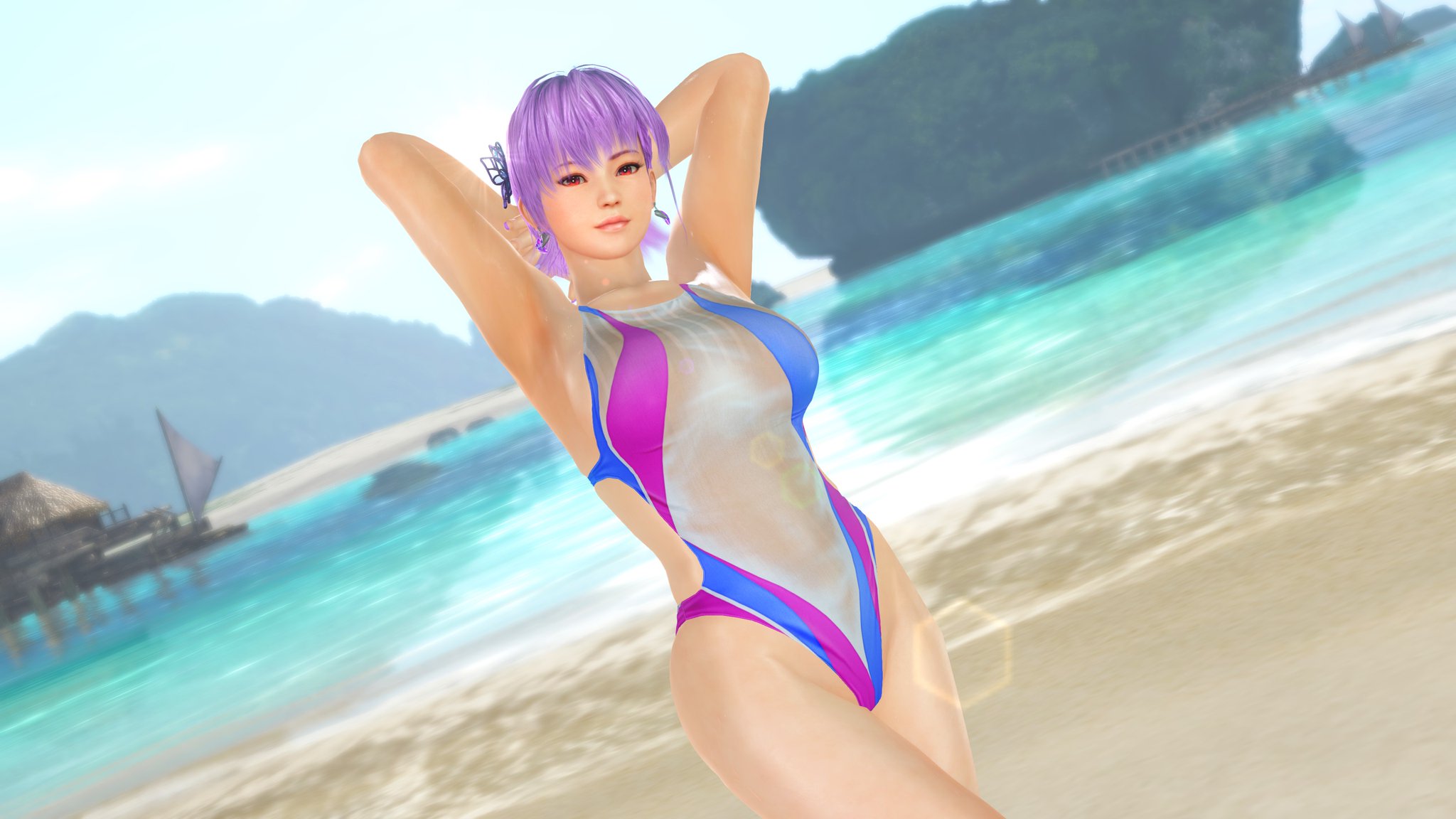 maro on Twitter: "今日のあやねさん。 #お魚大好き倶楽部 #DOAXVV #あやね #トワイライトフィッシュ 女神とバカンス満喫中！#ブイブイ #女神の一枚 https ...