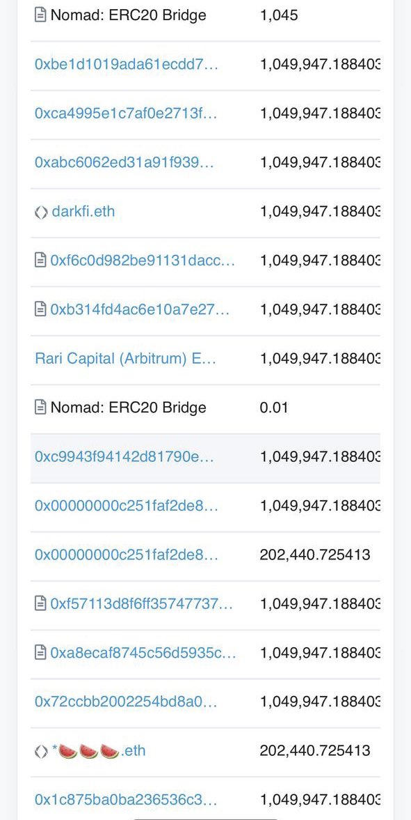 The Milk Road on Twitter: "⚡️Nomad bridge has been exploited for $190M The craziest part? Random ...