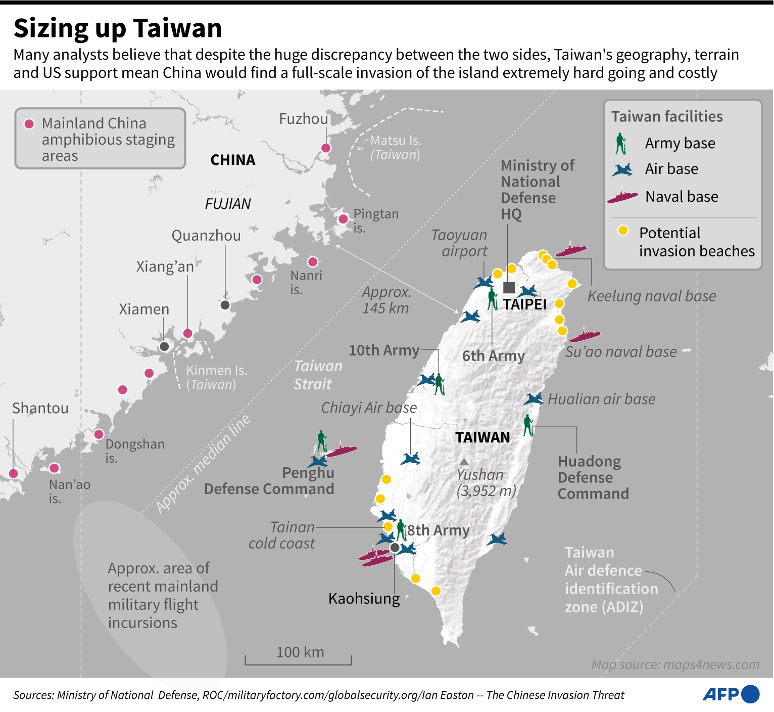Taiwan Strait Map Location