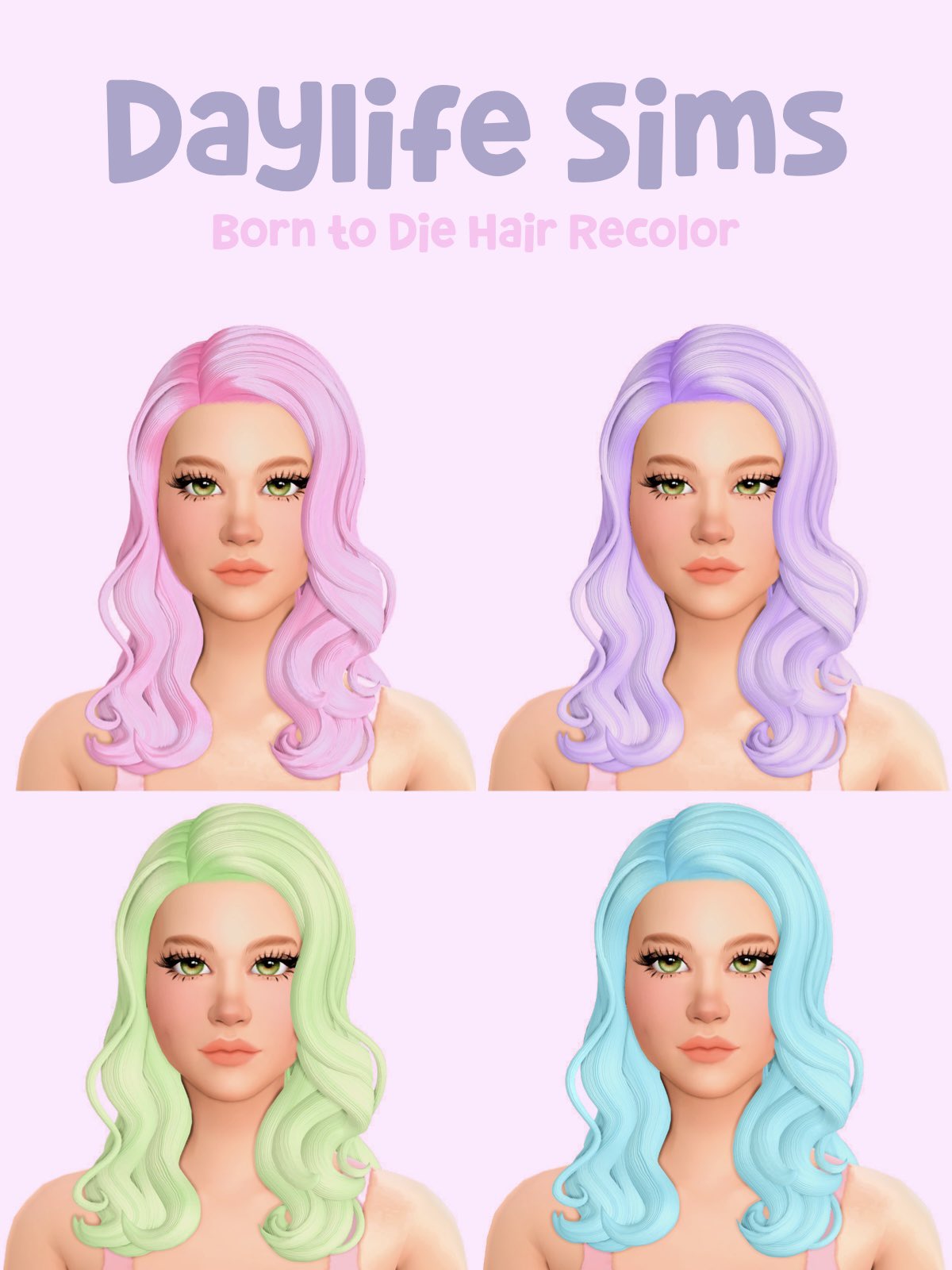 Sims 4 Light Pink Hair 2024 Hairstyles Ideas