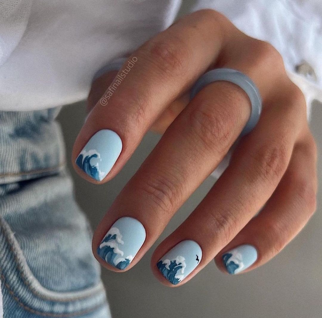 Whale Nail Art