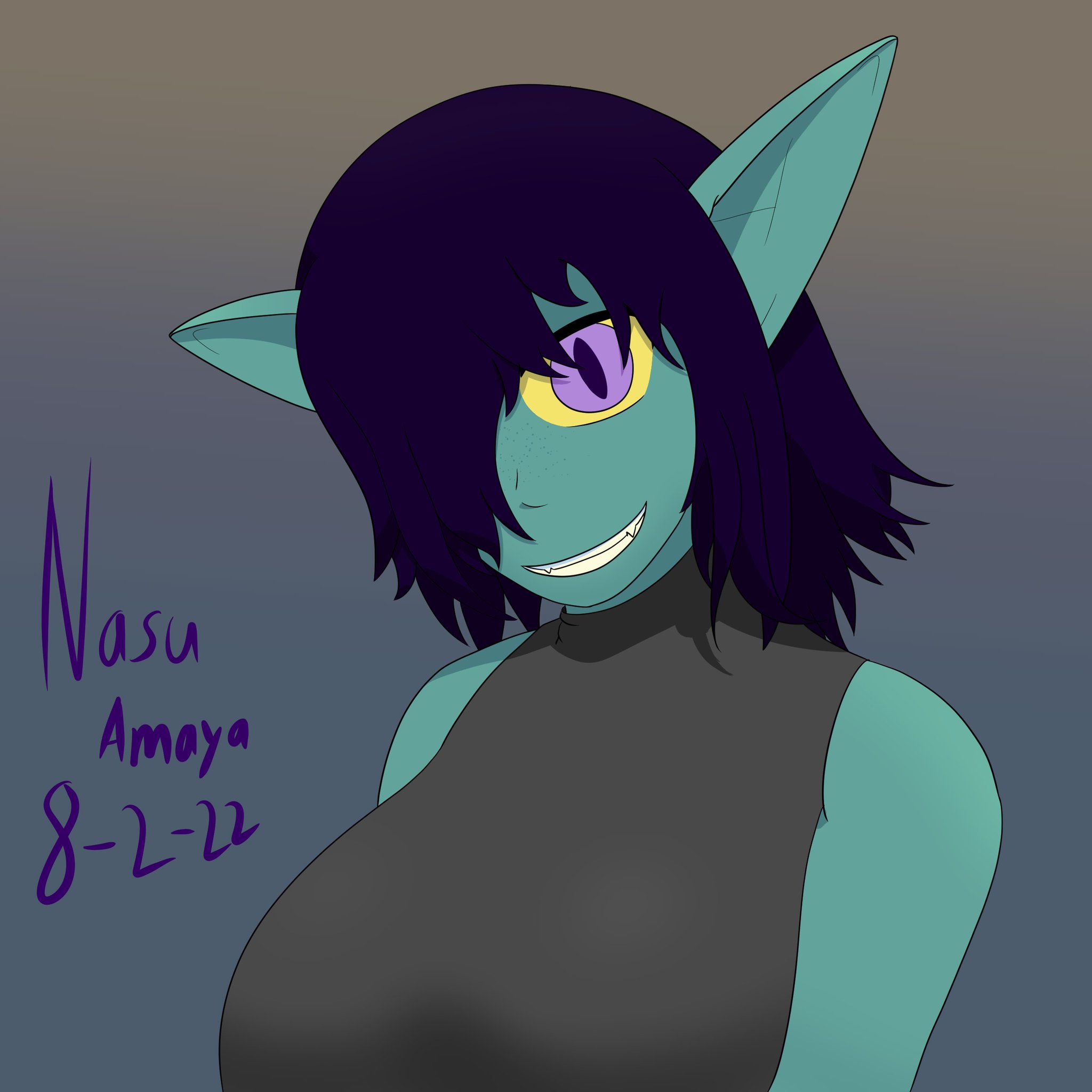 Nasu Amaya VTubin (comms open) on Twitter: "new gobbo girl for a D&D game i joined, even if it ...