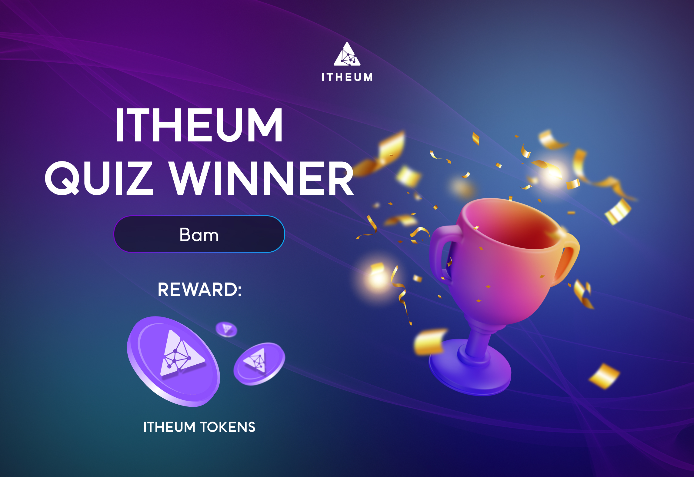 Rainbow on Twitter: "Hearty congratulations 🎉 to @xbam100 for winning the @itheum's July #Quiz ...