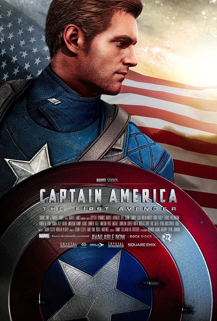 Captain America Shield Movie Poster