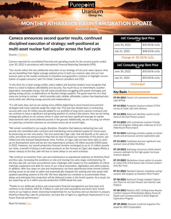 Home - Purepoint Uranium Group Inc. : Purepoint Uranium Group Inc.